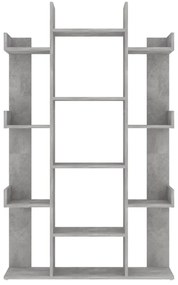 Petromila Knihovna betonově šedá 86 x 25,5 x 140 cm dřevotříska