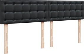 Box spring postel s matrací černá 180x200 cm umělá kůže 3288432