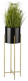 Stojací květináč GOLDEN 75 cm černý