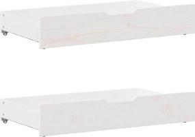 Postel bez matrace bílá 200 x 200 cm masivní borovice 3309027