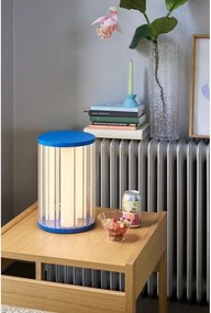 Modrá skleněná LED stmívatelná stolní lampa (výška 30 cm) Aru – Hübsch