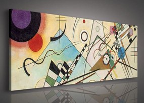 Postershop Obraz na plátně: Composition 8, Vasilij Kandinskij - 145x45 cm