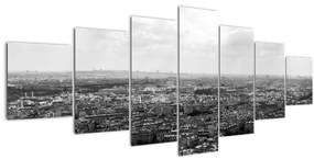 Obraz - Střechy domů v Paříži (210x100 cm)