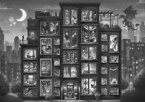 TREFL Puzzle Premium Plus At-home Fantasy: Noc plná příběhů / 1000 díl