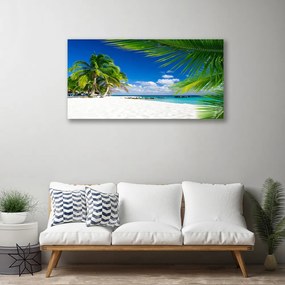 Obraz na plátně Tropická Pláž Moře Výhled 140x70 cm