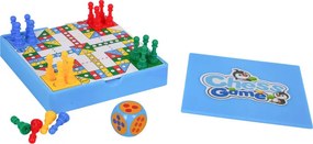 Společenská hra LUDO MINI Penguin modrá