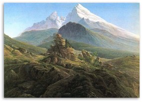 Gario Obraz na plátně Der watzmann -  Caspar David Friedrich, reprodukce Rozměry: 60 x 40 cm