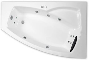 Arttec Thaleila Surf 160 x 105 cm vana hydromasážní akrylátová pravá PAN04386