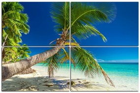 Obraz na plátně - Pláž s palmami 184C (120x80 cm)