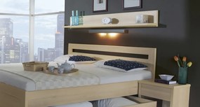 BMB Police nad postel - imitace dřeva Dekor: Buk, Šířka: 169 cm