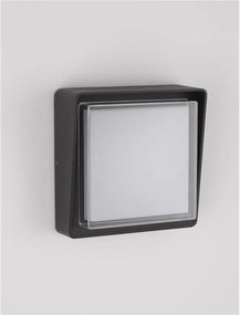 NV 9492550 Venkovní nástěnné svítidlo CAPE antracitový hliník matný akryl a čiré sklo LED 10W 3000K 220-240V 112st. IP65 - NOVA LUCE