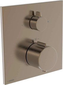 Hansa EasyTherm - Termostatická baterie pod omítku, pro 2 spotřebiče, broušený bronz 8114926281