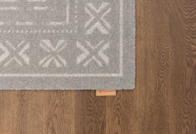 Koberec Agnella Noble Blockprint šedý