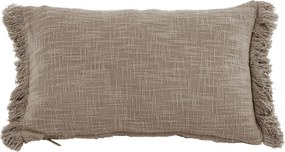 Dekorační polštářek TISECO SOLID 30x50 cm, šedohnědý