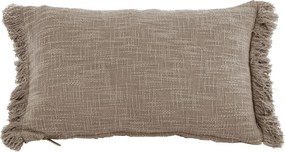 Dekorační polštářek TISECO SOLID 30x50 cm, šedohnědý