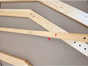 Bílá domečková dětská postel s roštem 90x200 cm Tipi - II. jakost – Vipack