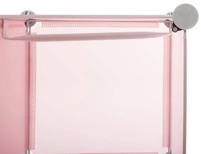 Skříň do dětského pokoje,  64 x 31 x 124 cm, růžová