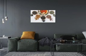 Obraz na skle Bylinkový čaj 120x60 cm