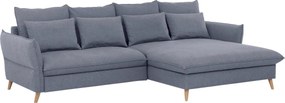 XXXLutz ROHOVÁ SEDAČKA, textil, modrá MID.YOU - Sedací soupravy - 000694006705