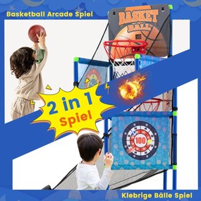 Costway Basketbalová hrací sada Arcade s výsledkovou tabulí a zvukovým efektem