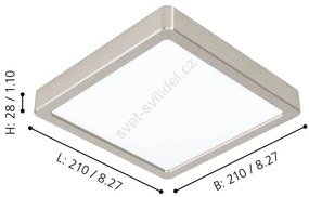 Eglo Eglo 900115 - LED Stmívatelné koupelnové svítidlo FUEVA-Z  LED/16,5W/230V IP44 EG900115