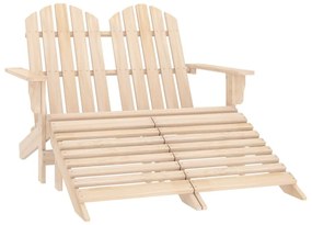2místná zahradní židle Adirondack s podnožkou jedlové dřevo,  315912 HangarStore.cz