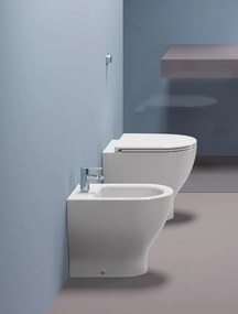 GSI CITY PRO WC mísa stojící, Swirlflush, 35x52cm, spodní/zadní odpad, bílá ExtraGlaze 911011