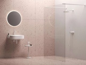 Ravak Walk-In - Sprchová stěna Walk-In Free Set 140, 140x200 cm, matná bílá/čiré sklo GW9FM0E0SZ1