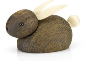 Dřevěný králíček Rabbit Smoked Oak Small Lucie Kaas