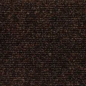 Schodové rohože samolepicí 20 ks 56 x 17 x 3 cm hnědé půlkulaté 3365674