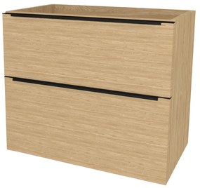 Mereo Mereo, Mailo, koupelnová skříňka 61 cm, černé madlo, Multidecor, CN590SBDUO1