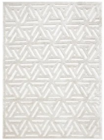 koberec SANTO SISAL 58503 geometrická béžový velikost 140x190 cm | krásné koberce cz