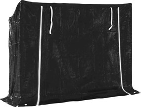 vidaXL Stojan na palivové dřevo s krytem 151x40,5x110,5 cm [4104940]