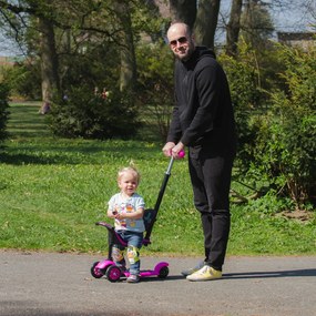 Trojkoloběžka 3v1 WORKER Jaunsee růžová