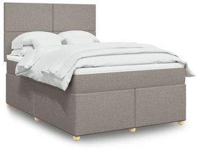 Box spring postel s matrací taupe 140x200 cm textil 3291300