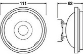 LED žárovka G53 AR111 LEDVANCE PARATHOM 7,4W (50W) teplá bílá (3000K) stmívatelná, reflektor 40°