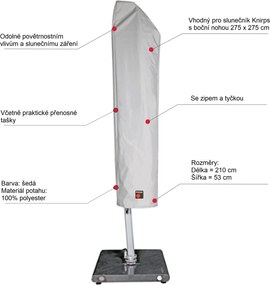 Ochranný obal na slunečník Knirps 275 x 275cm