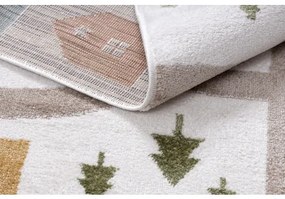 Dywany Luszczow Dětský kusový koberec FUN Polar, ulice, les, krém Rozměr koberce: 200 x 290 cm