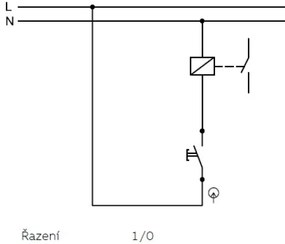 ABB Swing (L) tlačítko č.1/0 krémová 3557G-A80343 C1 symbol zvonku