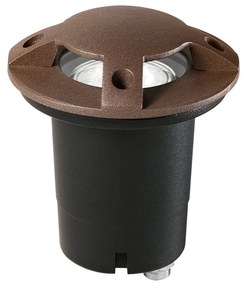 FAN I-HUMMER-R4-BRO Pojízdné svítidlo Faro Carrabile Hummer Inox, bronzové, 1 x GU10, 10,5 x 10,5 x 14,4 cm, IP67 - FANEUROPE