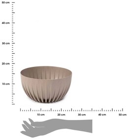 Květináč STRIPPED ECO 24 cm latte