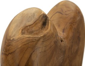 Dřevěná dekorace Dobu 45 cm hnědá