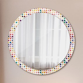 Kulaté dekorativní zrcadlo Bezproblémové vícenásobné fi 100 cm