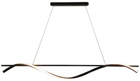 Toolight Toolight, LED závěsná lampa 120cm, 27W, 3000K, LHJ019-CP, černá, OSW-50004