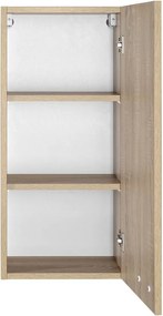 Aqualine Aqualine, ZOJA/KERAMIA FRESH skříňka horní 35x76x23cm, dub platin, 50336