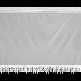KRÁTKÁ ZÁCLONA NA PÁSCE FELICIANA 150X70 CM KRÉMOVÁ