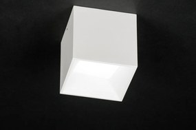 Stropní designové bodové bílé LED svítidlo Quadra White