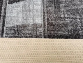 Associated Weavers, Protiskluzový běhoun na míru Linea 97, šíře 80 cm, šedá, chodba / předsíň