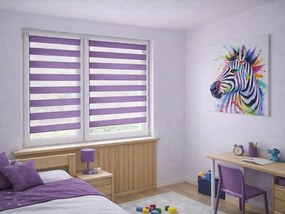 ZEBRA-SHOP Roleta DEN A NOC / MINI / STANDARD / fialová / BH 09 Barva mechanizmu: šedá, Výška: 220, Šířka: 60
