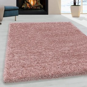 Vopi | Kusový koberec Sydney shaggy 3000 rose - Kruh průměr 160 cm